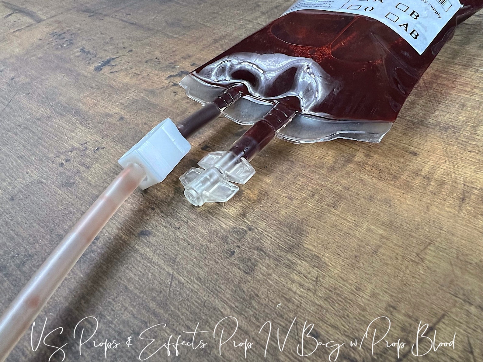 Prop IV Bag W/prop Blood, Fake IV Bag Includes Fake Blood - Etsy
