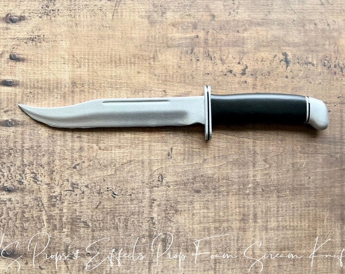 Foam Buck Knife, Foam Scream Knife Prop, Ghost Face Prop Knife blood ...