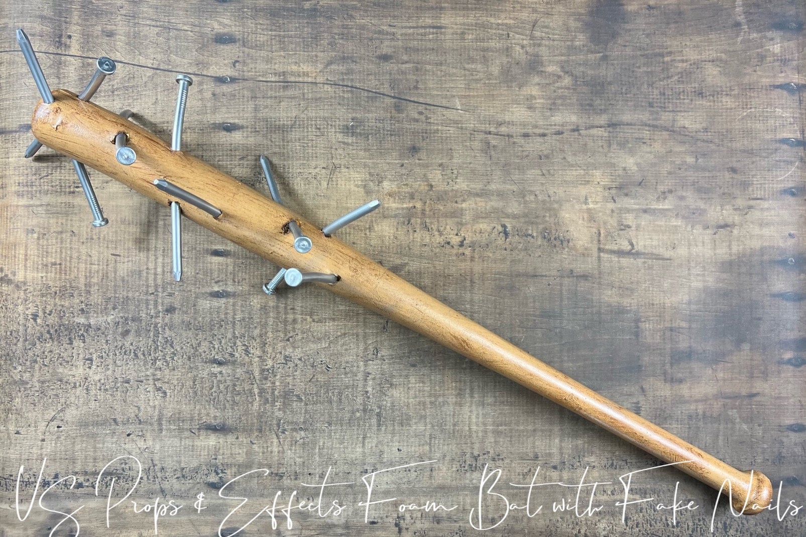 Baseball Bat With Nails Drawing