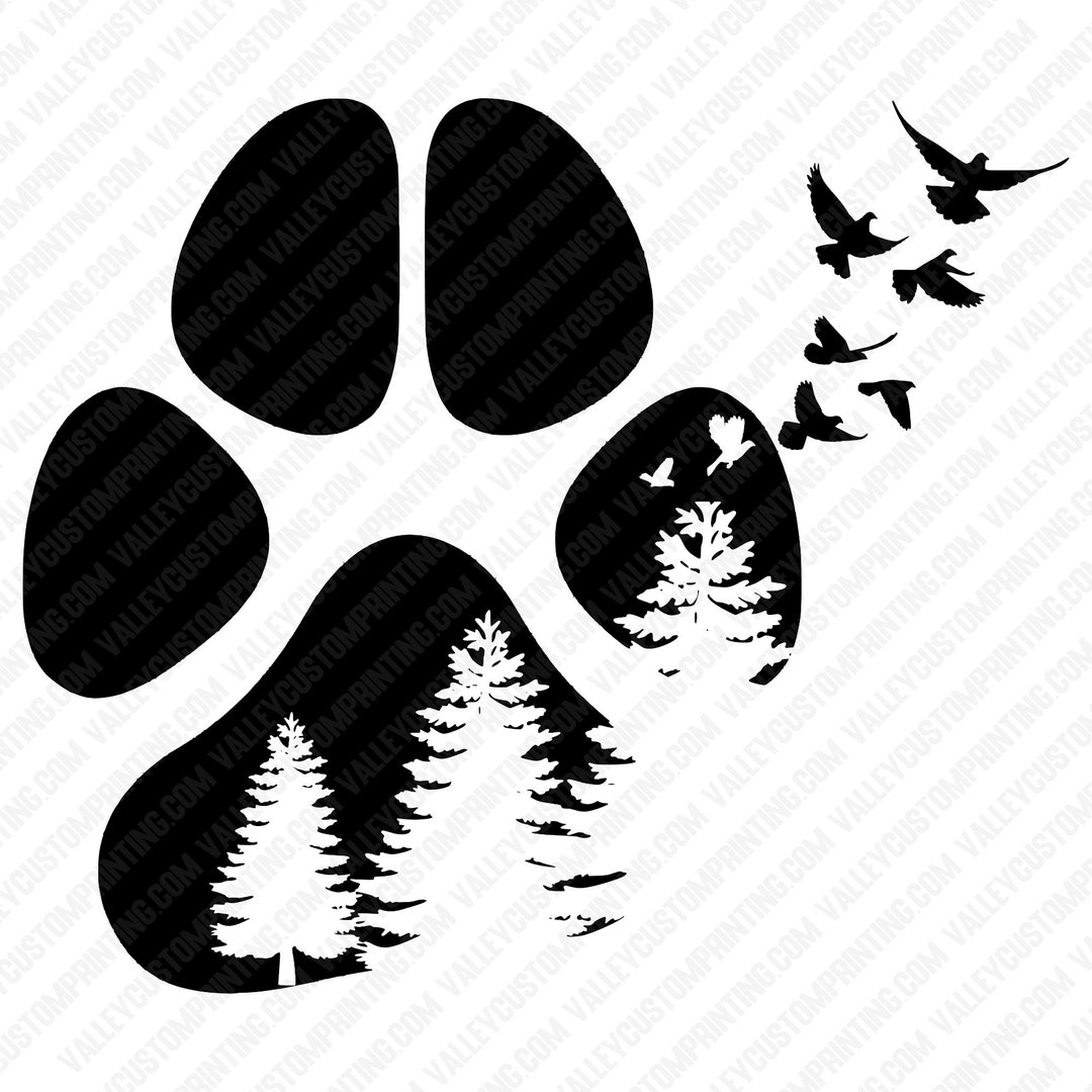 Paw Print Scene - Etsy