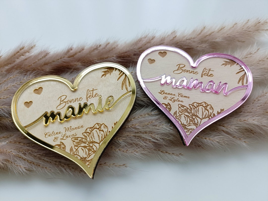 Personalized Wooden Magnetic Magnet Birthday Mother's / Grandmother's ...