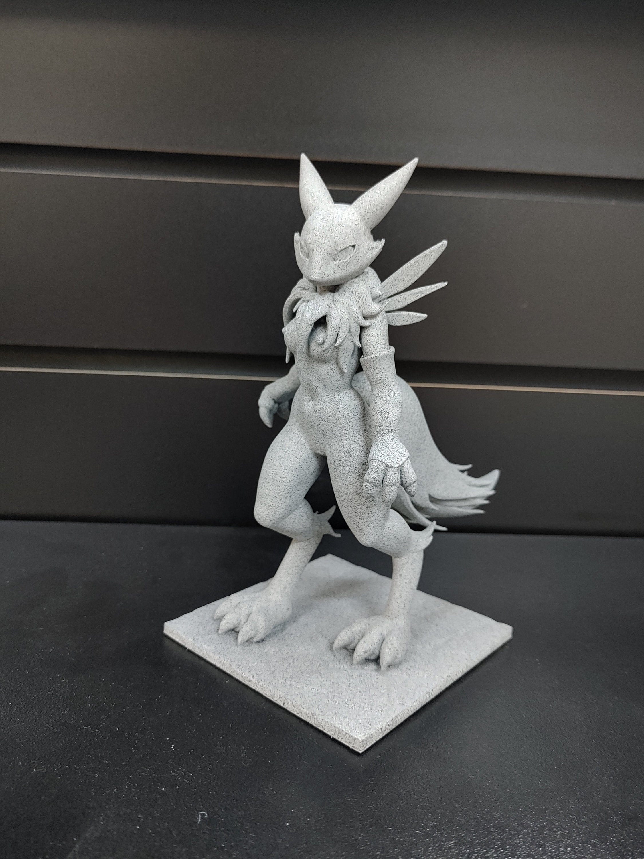 Nude Furry Renamon Sexy Sculpture Etsy Uk
