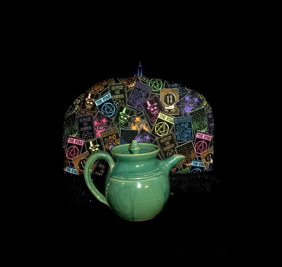 Tarot Card Motif Teapot Cozy / Insulated Kitchen Cover / Witchcore Home ...