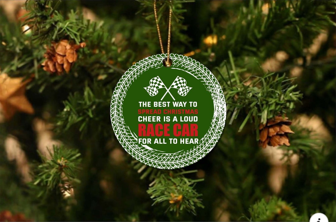 Loud Race Car UV Printed Christmas Ornament, Race Car, Nascar, Loud ...