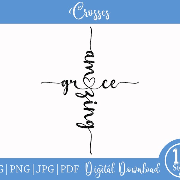 Amazing Grace Svg - Etsy