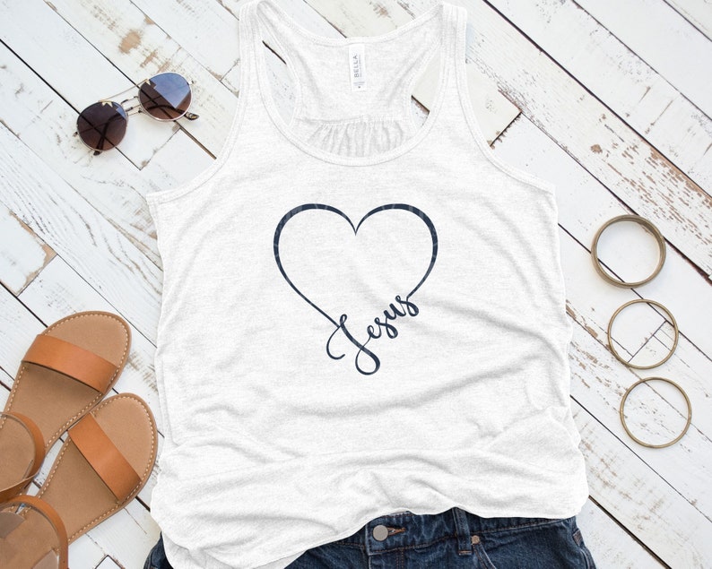 Heart SVG Jesus SVG PNG Digital Download Silhouette Cricut - Etsy