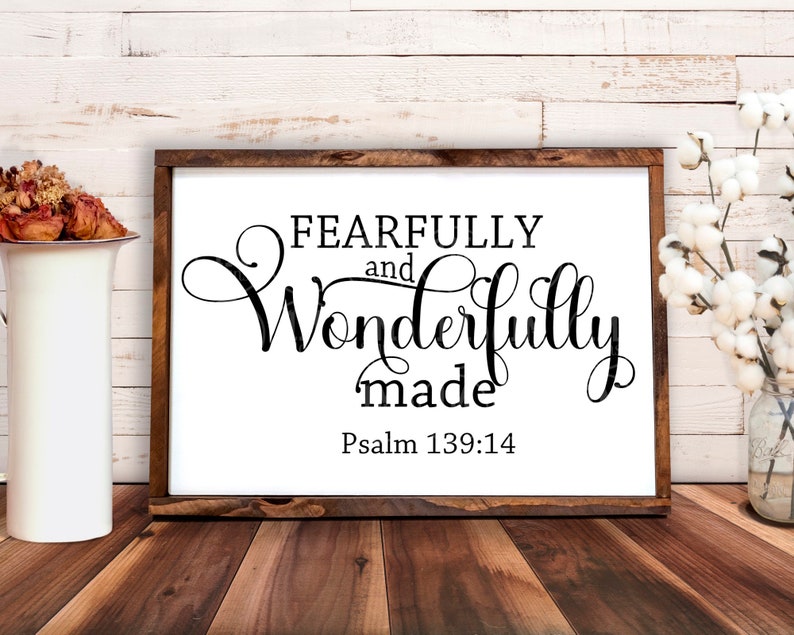 Fearfully and Wonderfully Made SVG Psalm 139:14 SVG Png Jpg Pdf Digital ...