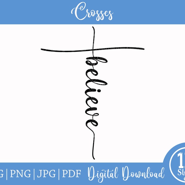 Believe Cross - Etsy