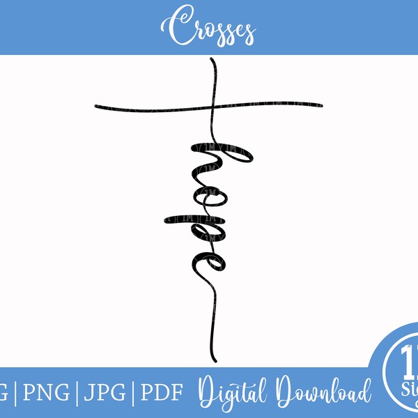 Hope Word Svg - Etsy