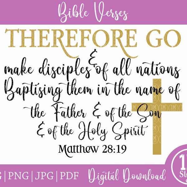 Matthew 28 19 - Etsy
