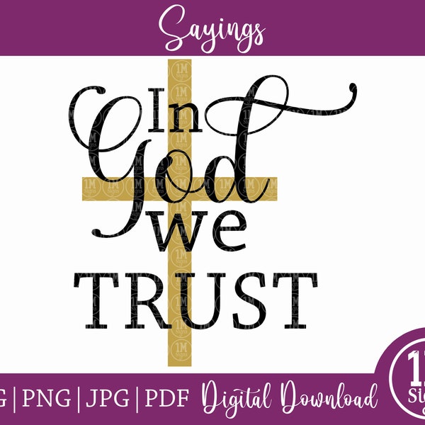 Trust God Sign - Etsy