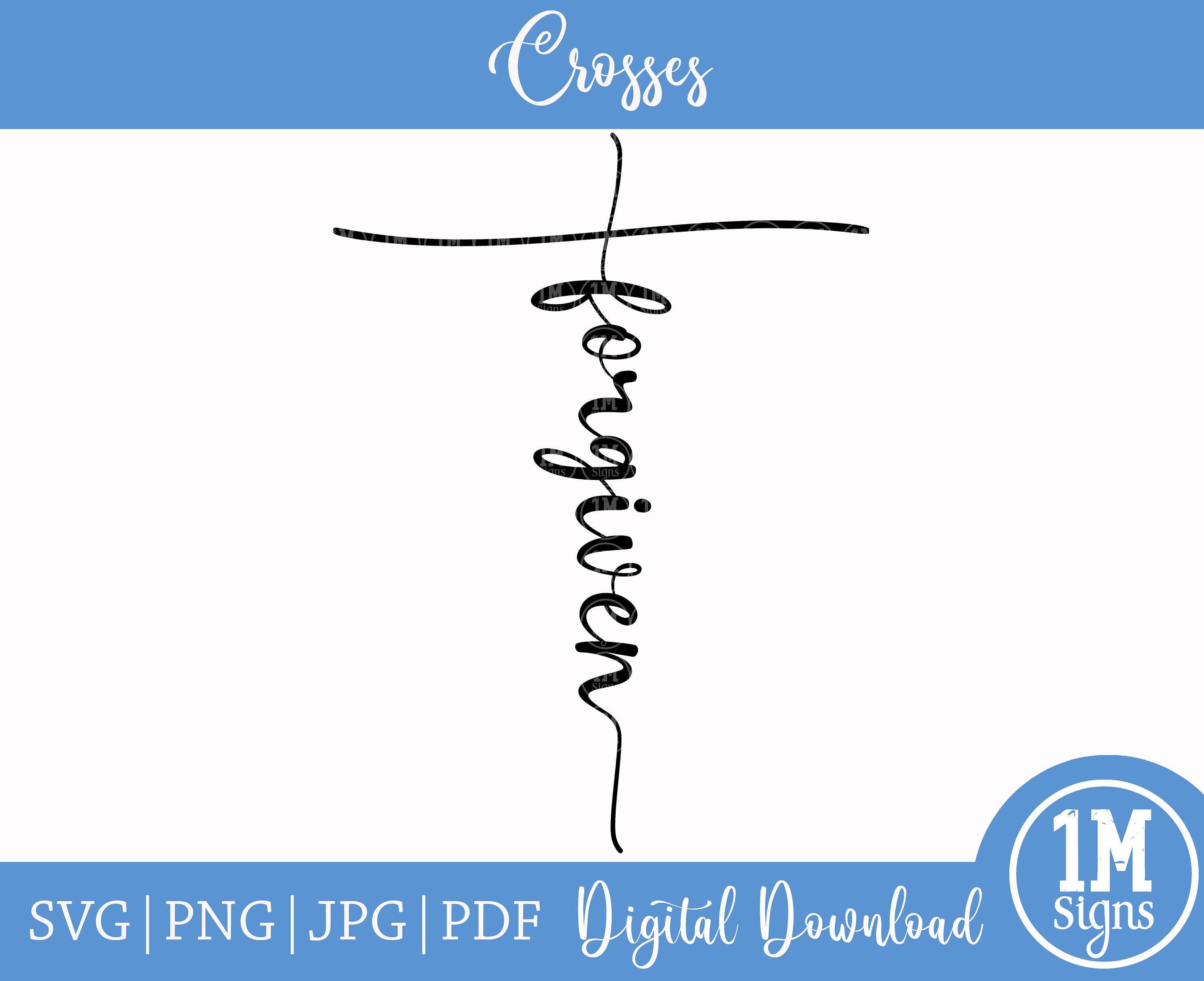 Cross Forgiven SVG PNG Digital Download Silhouette Cricut | Etsy