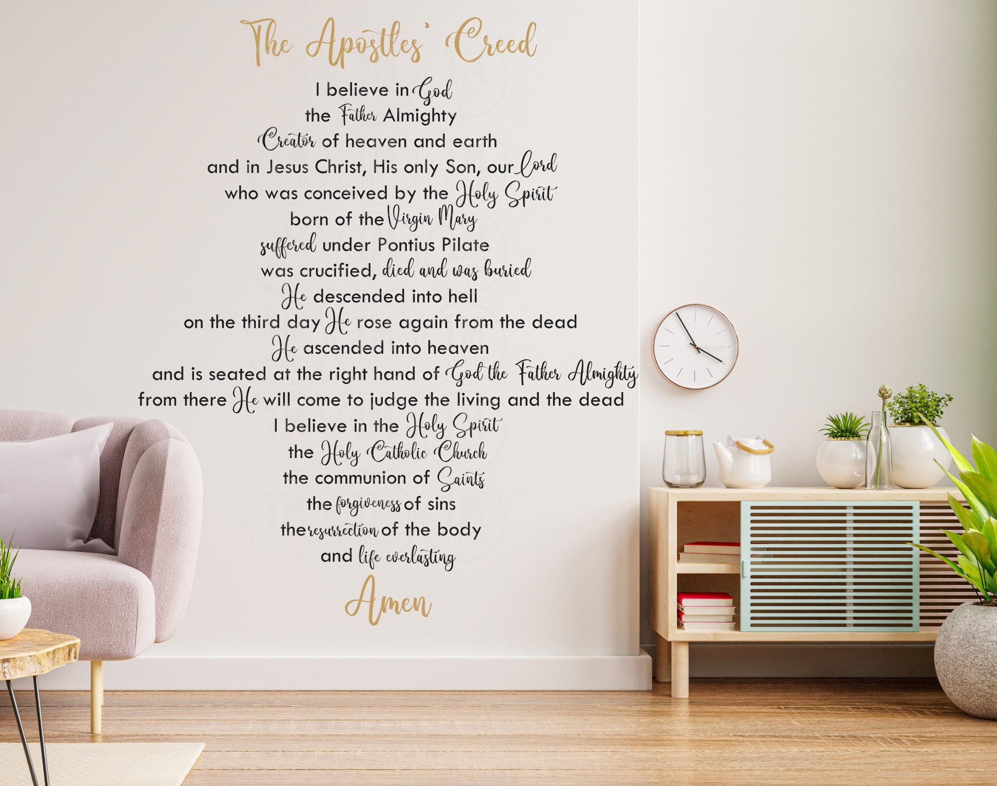 The Apostles' Creed SVG PNG JPG Pdf Silhouette Cricut - Etsy