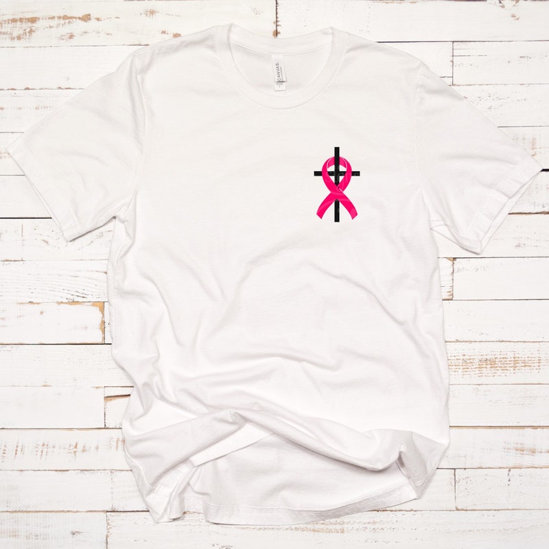 Cancer Ribbon With Cross Svg - Etsy