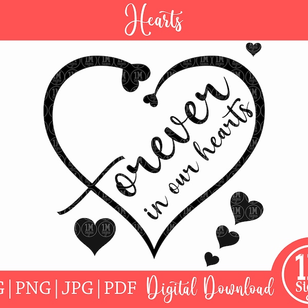 'forever in My Heart Svg - Etsy