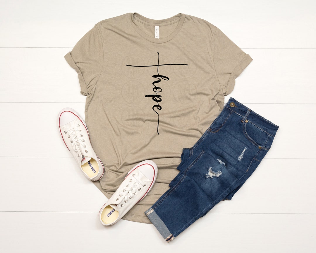 Hope Cross SVG PNG JPG Pdf Digital Download Silhouette Cricut ...