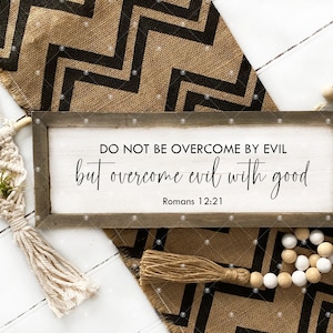 Romans 12:21 Overcome Evil With Good SVG PNG JPG Pdf - Etsy