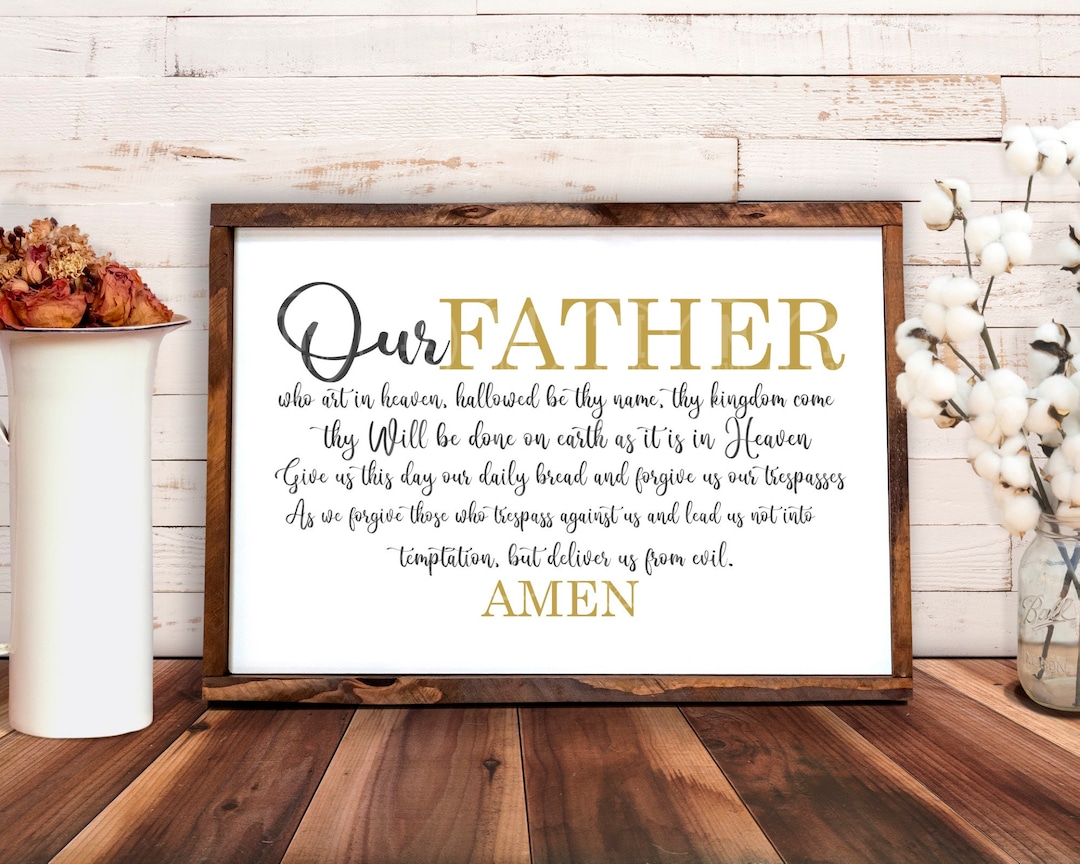 Lords Prayer SVG, Our Father Prayer Bible Verse Design, Christian ...