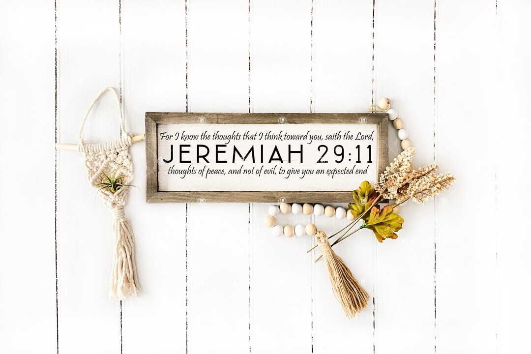 Jeremiah 29:11 Bible Verse Digital Design Artwork - Etsy