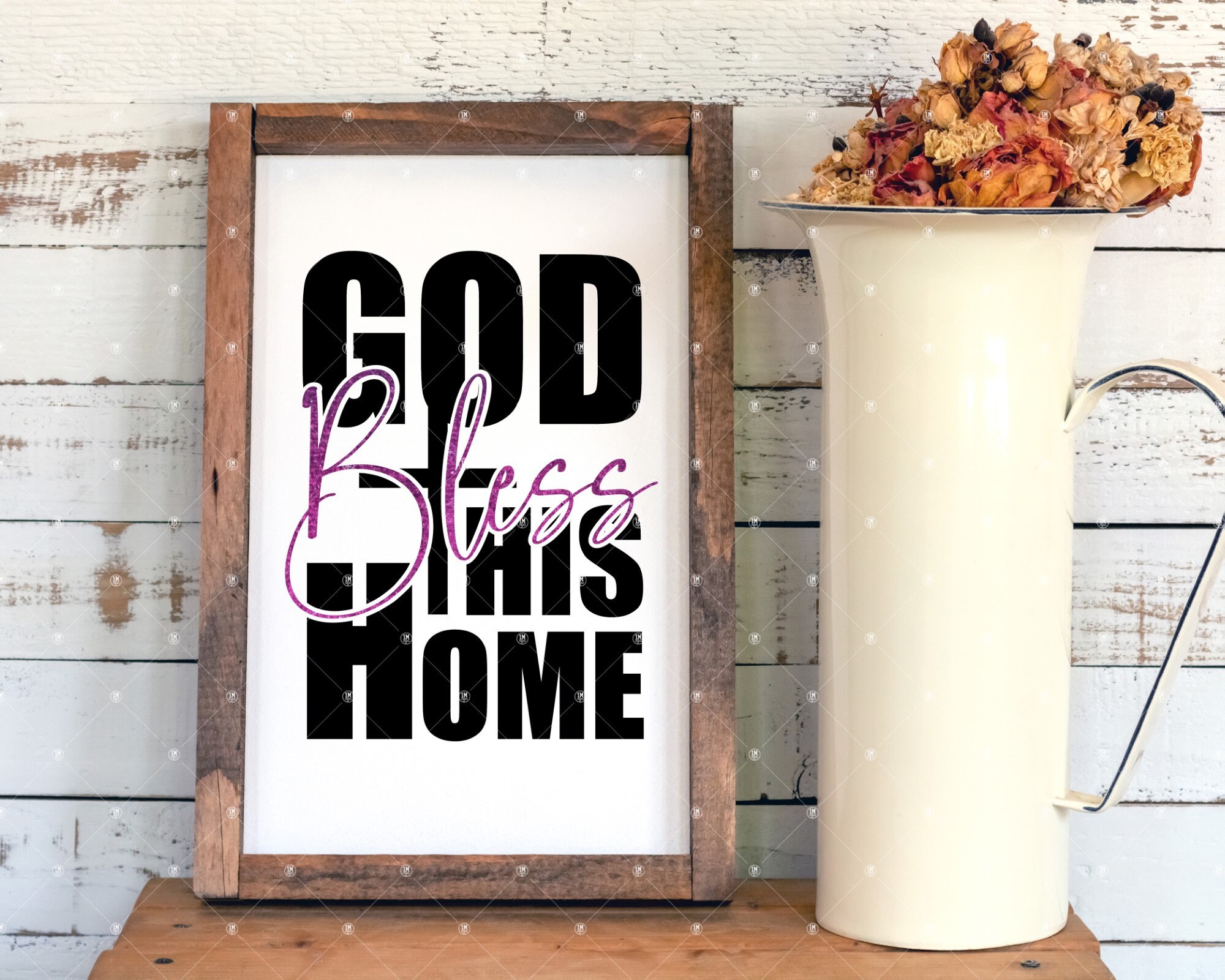 God Bless This Home SVG, Christian Home Sign SVG, Farmhouse Family Sign ...