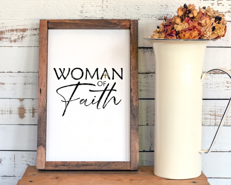 Woman of Faith SVG, Christian Mom SVG, Faith Mother Quote - Etsy