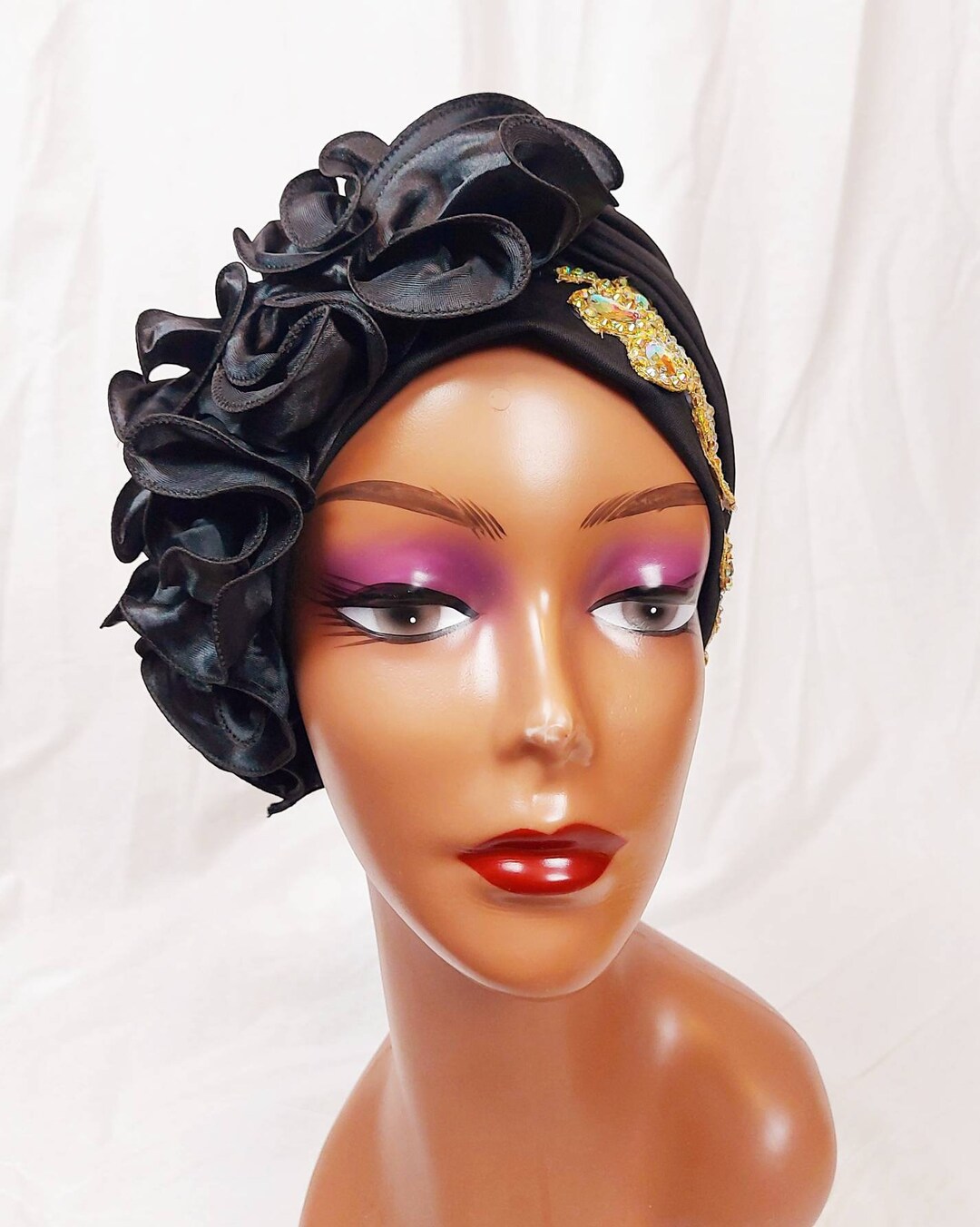 Africa Floral Design Turban for Women | Africa Handmade Ready-to-wear ...