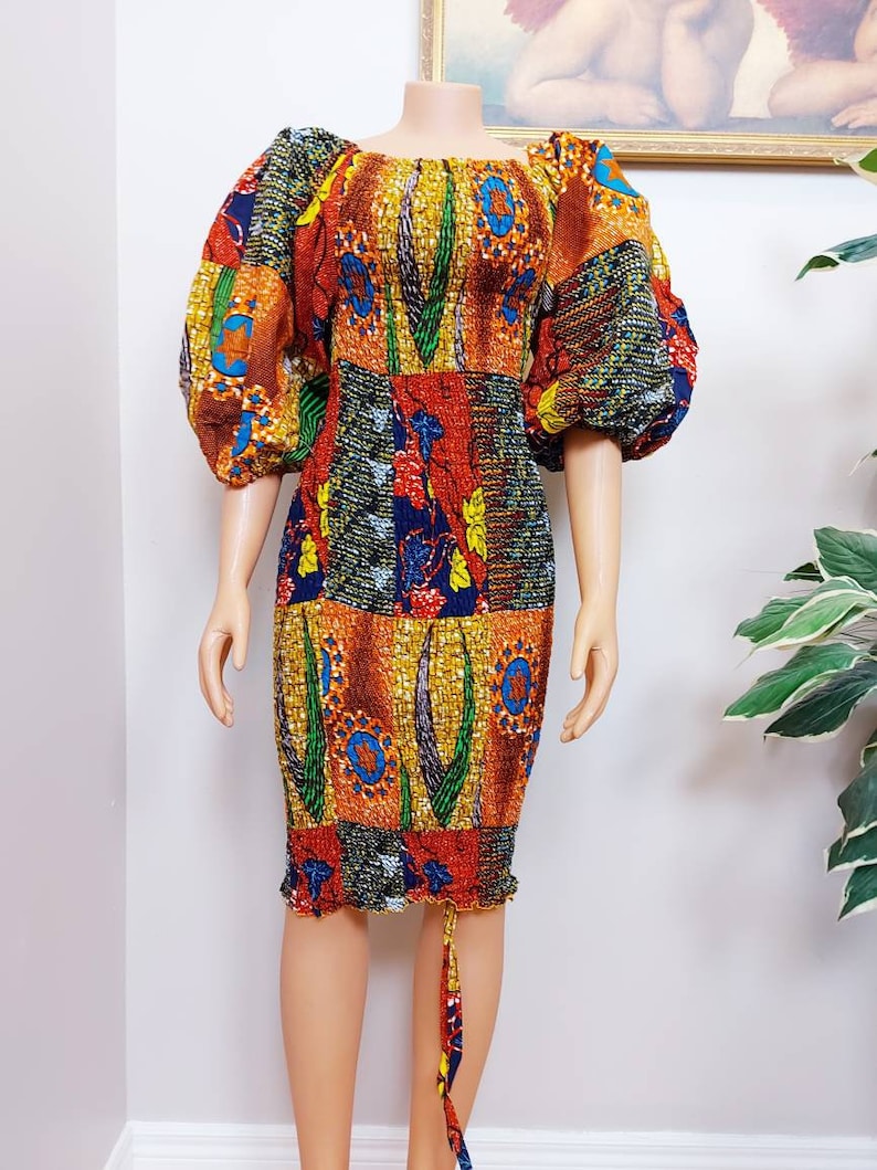 Africa Smoky Dress Africa Women Fashion - Etsy