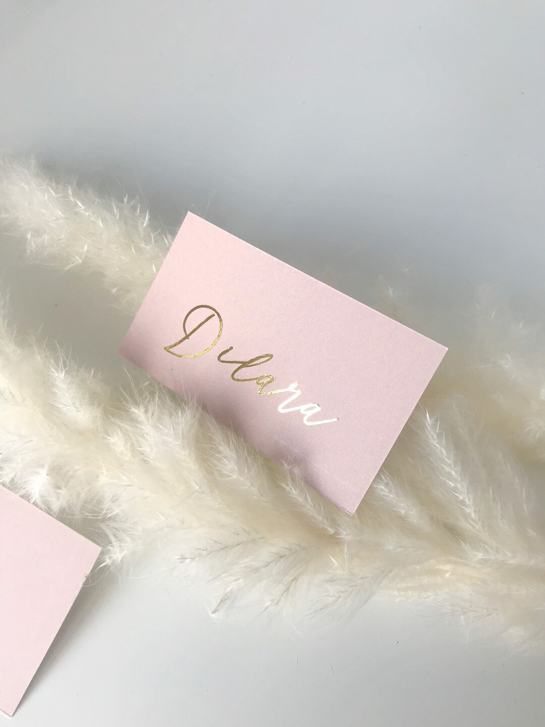 Metallic Name Tags, Gold Wedding Place Cards, Silver Name Cards, Foiled ...