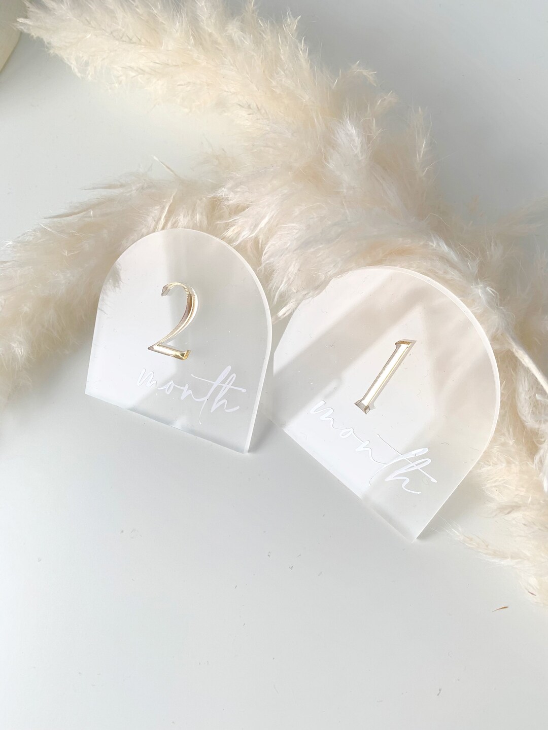 Baby Acrylic Arch Milestones, Milky Milestones, Acrylic Boho Baby ...