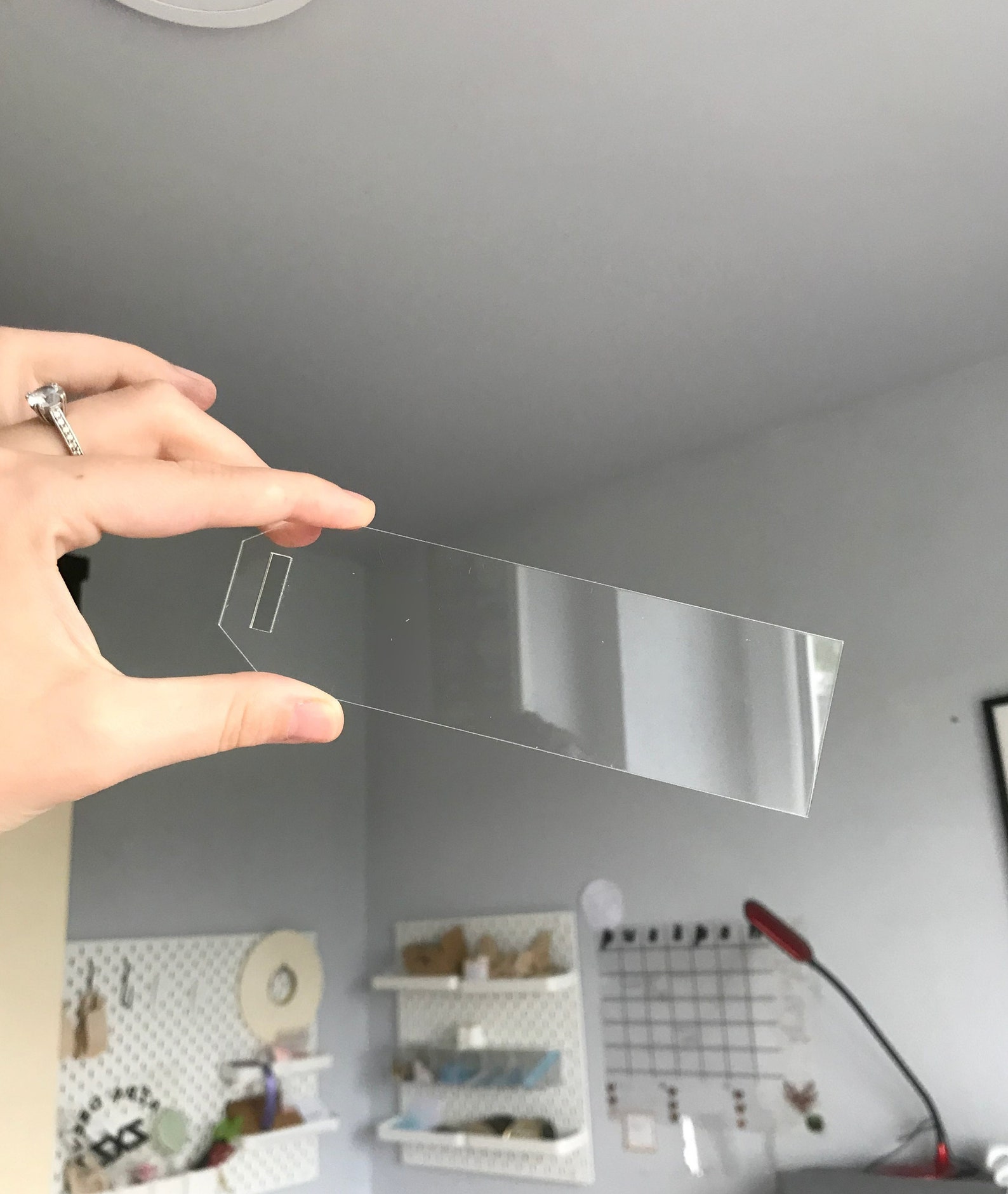 Set of 10 Acrylic Blank Bookmarks Clear Bookmark White Black - Etsy