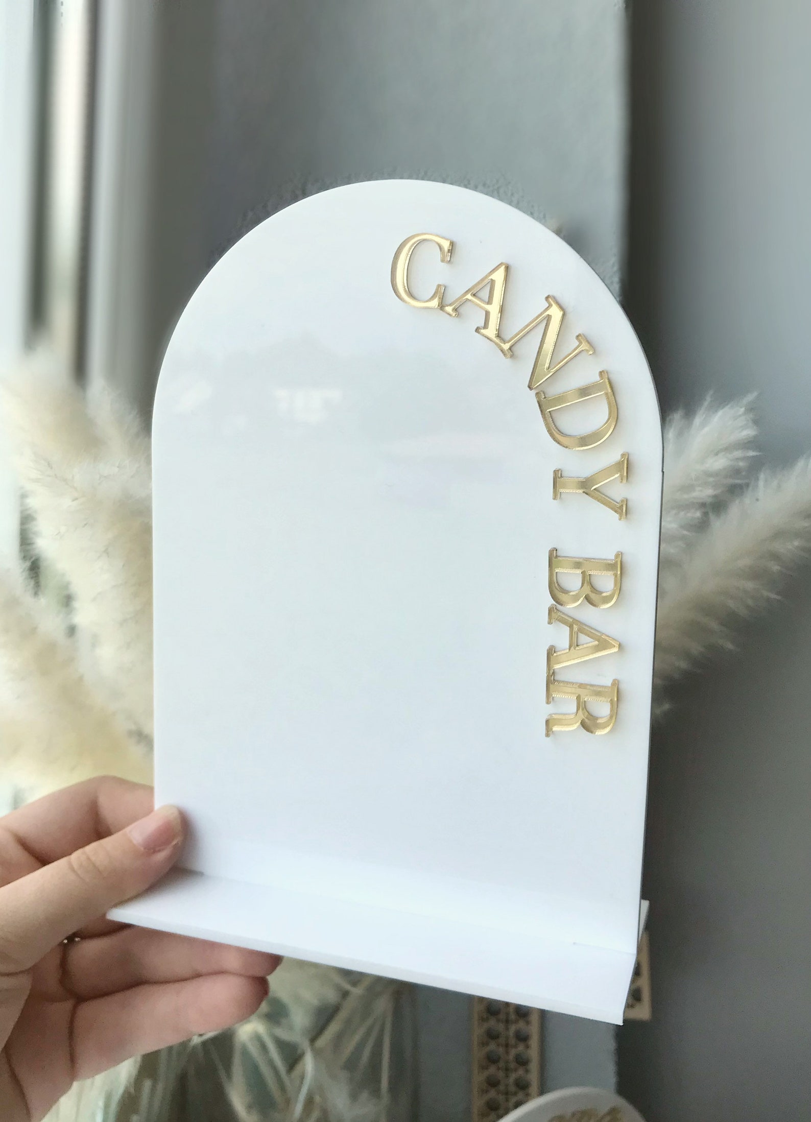 Candy Bar Table Sign, Wedding Signage, Wedding Signs, Acrylic Candy Bar ...