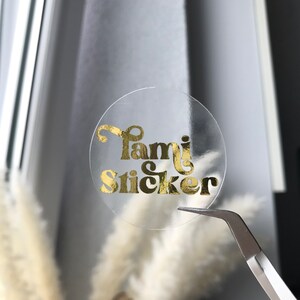 Set of 10 Metallic Logo Sticker Label Tag Small Business Sticker Custom ...