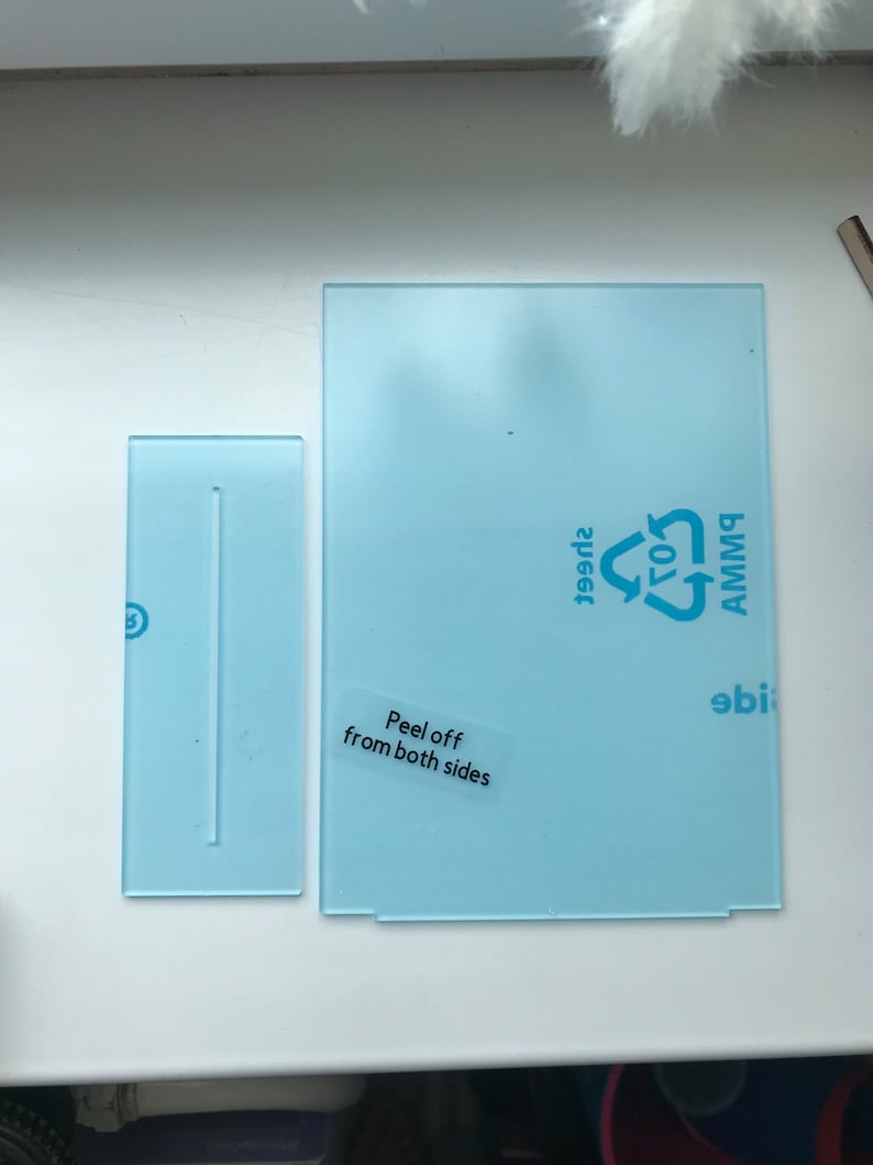 Acrylic Blank Table Sign Clear Sign With Stand Rectangle - Etsy