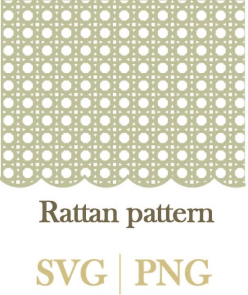 Digital SVG Files With Rattan Pattern for Laser Signs, Rattan Svg ...