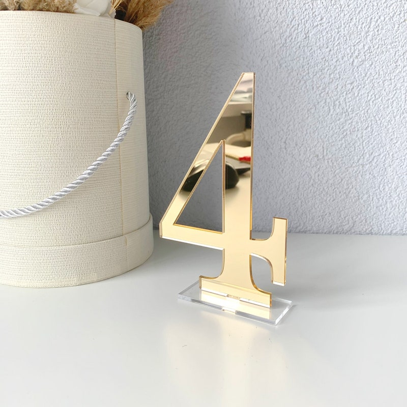 Elegant Table Number - Etsy