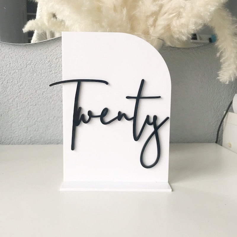 Black Table Numbers - Etsy