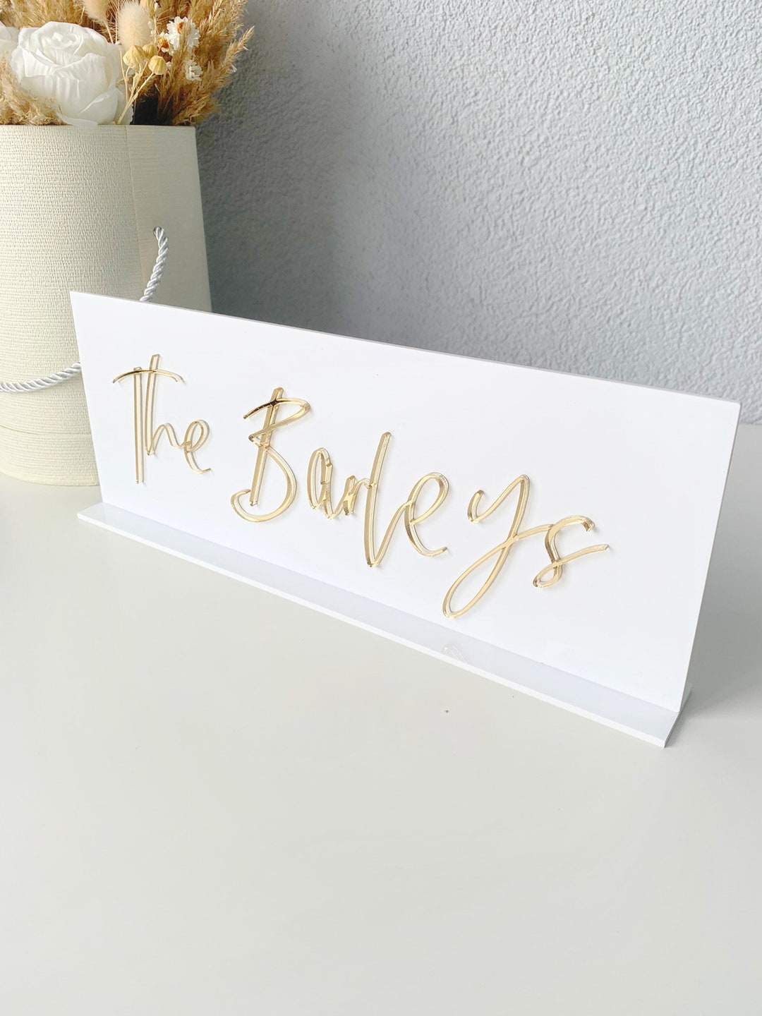 Acrylic Head Table Sign, Wedding Head Table Sign, Mr and Mrs Sign for ...