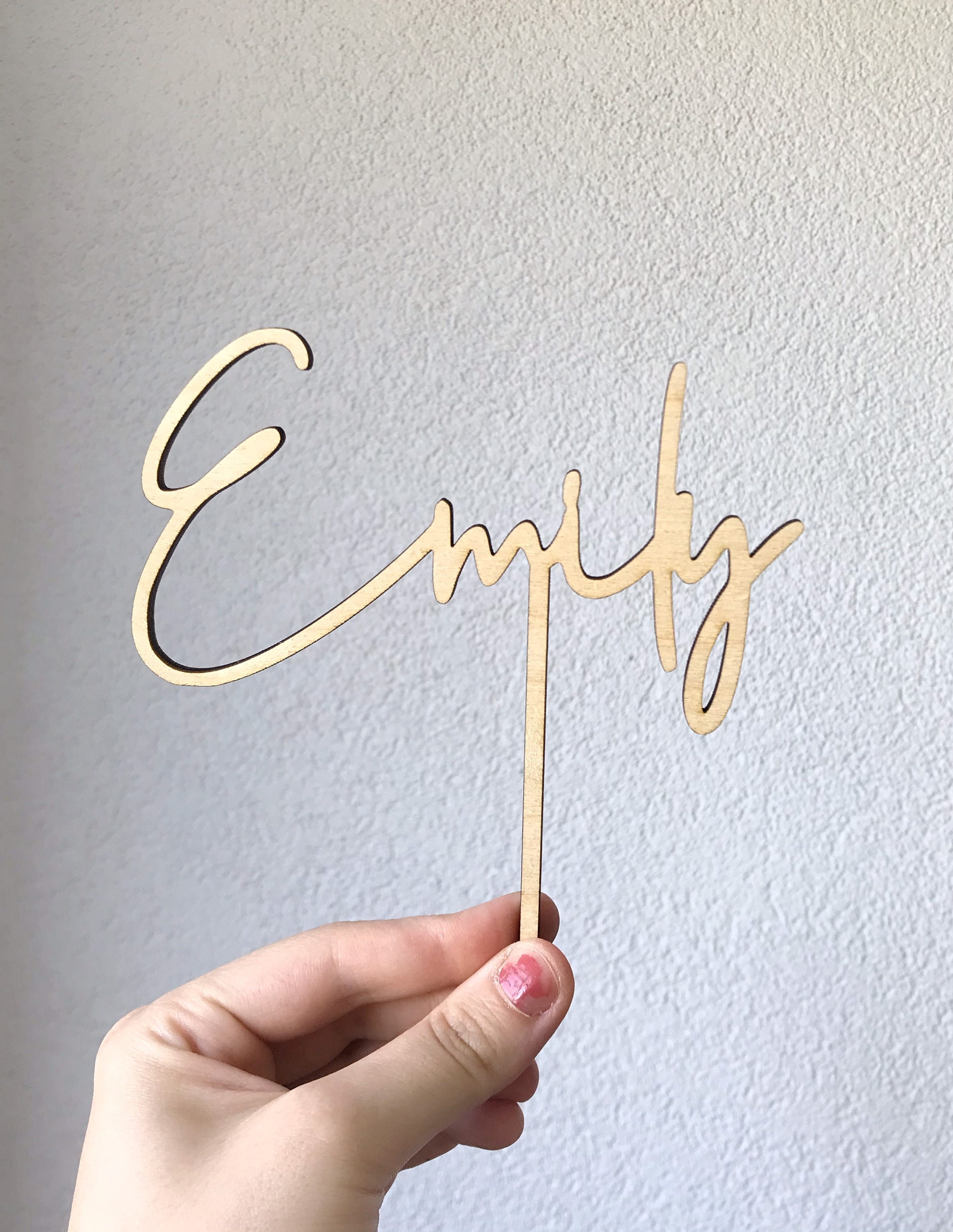 Wooden Acrylic Cake Topper With Name Custom Text Cake Topper - Etsy Canada