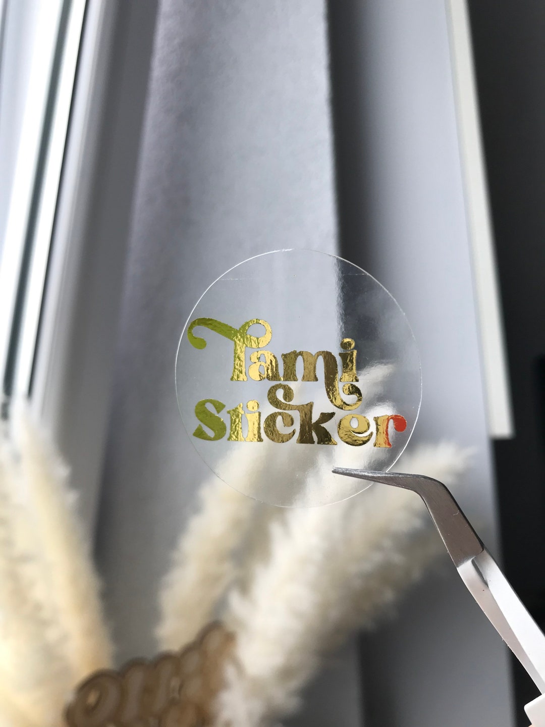 Set of 10 Metallic Logo Sticker Label Tag Small Business Sticker Custom ...