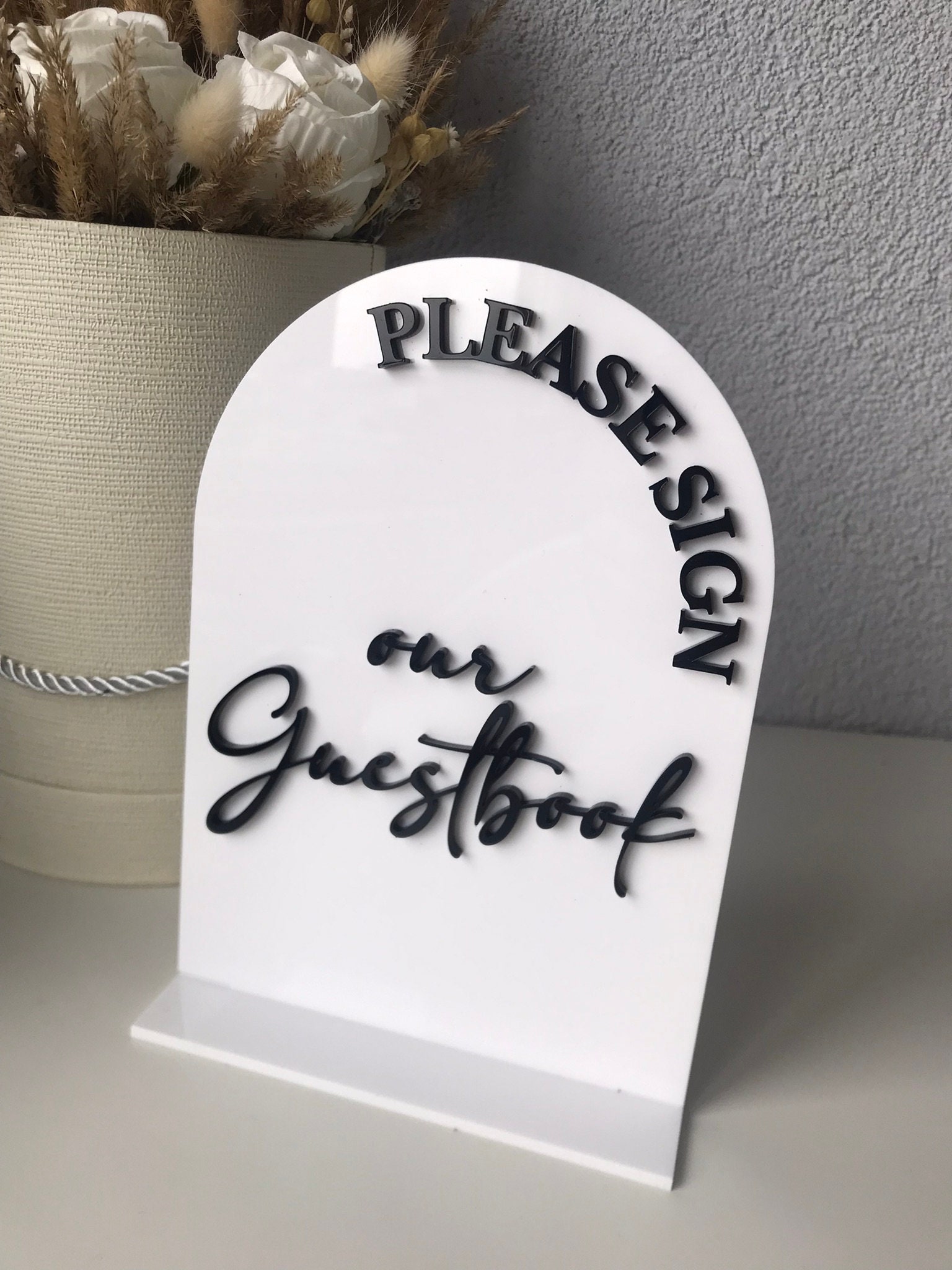 Acrylic Guestbook Sign, Guestbook Sign, Gold Wedding Signs, Acrylic ...