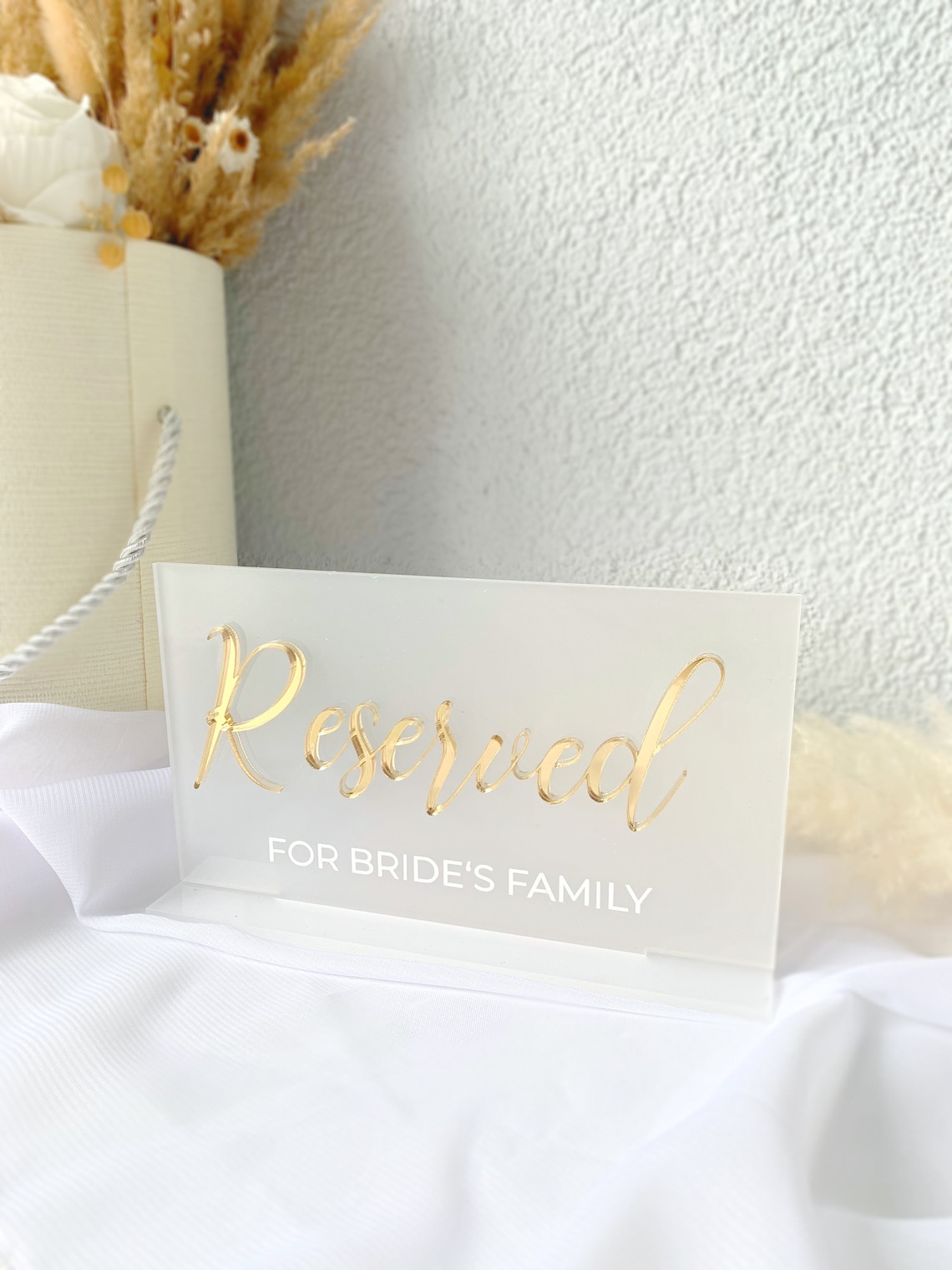Personalized Reserved Stand, Arch Reserved Sign, Acrylic Wedding Table ...