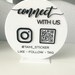Connect With Us, Scannable QR Code Acrylic Sign for Social Media ...