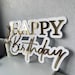 Happy Birthday Sign, Gold Sign Acrylic, Wall Party Sign, Event Custom ...