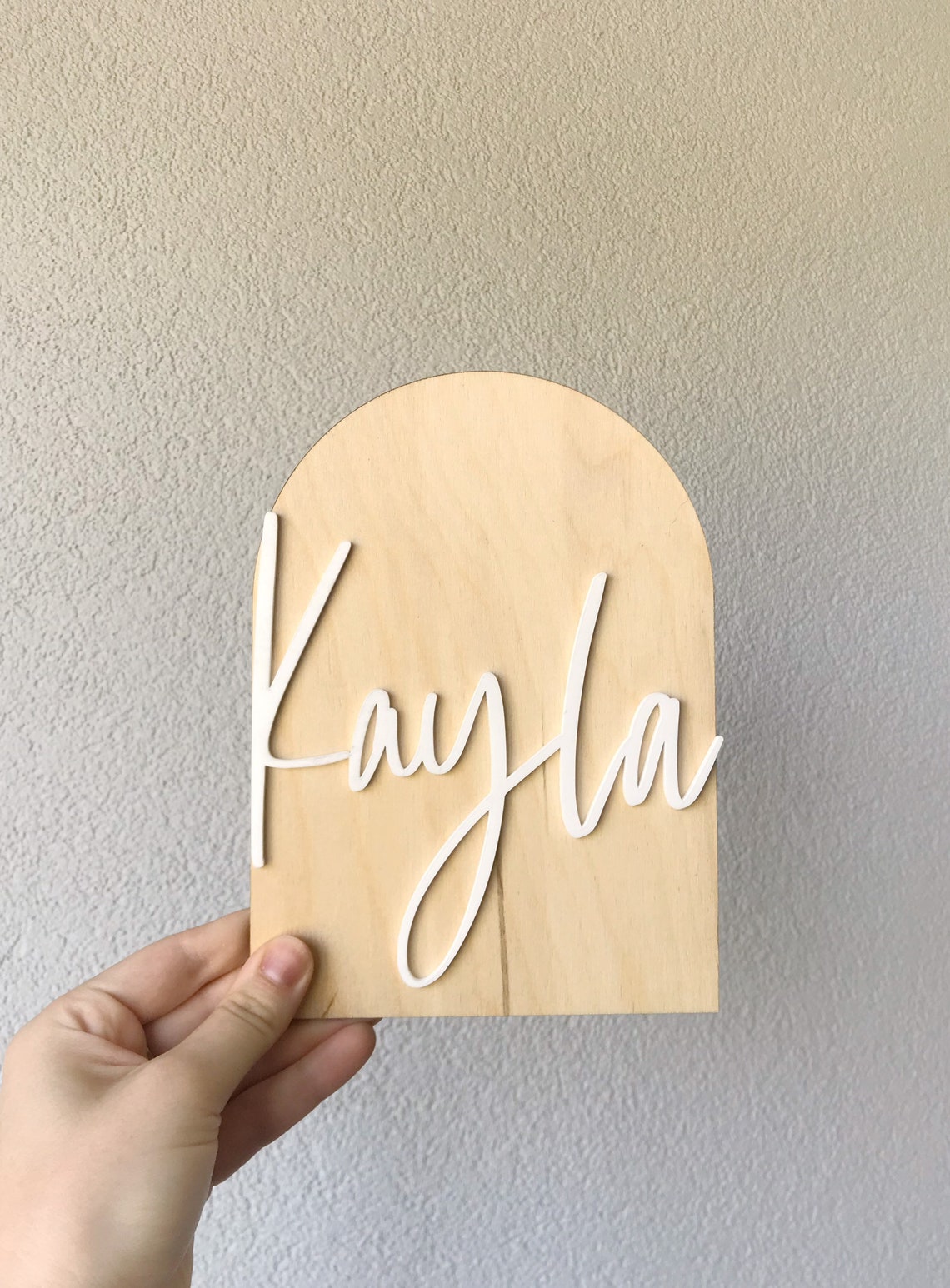 Custom Wooden Arch Kid Sign With Name, Personalized Kids Room Decor ...
