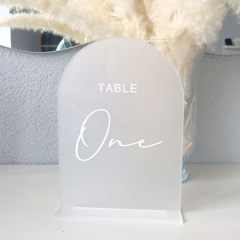 Acrylic Table Number - Etsy