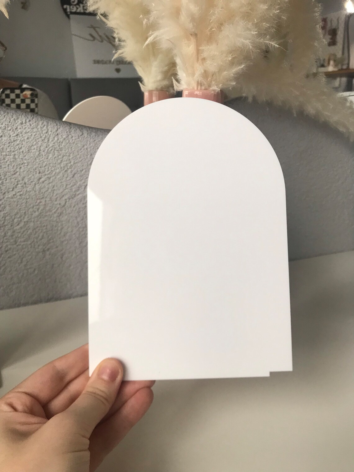 Acrylic Blanks Arch With Stand, Arch Acrylic Blank, Acrylic Clear Sign ...