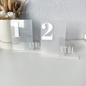 Wedding Gold Table Numbers, Table Number With Stand, Modern Elegant ...