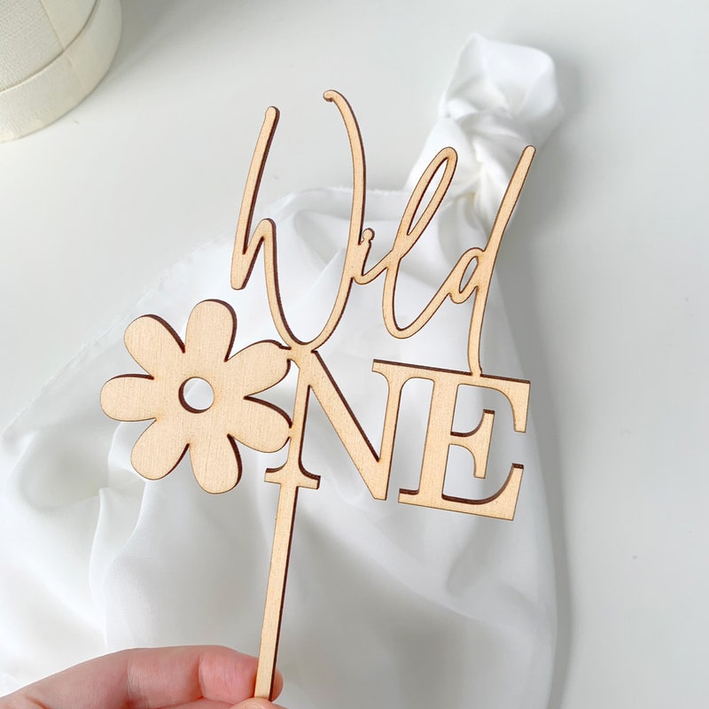 Gold Wild One Cake Topper - Etsy