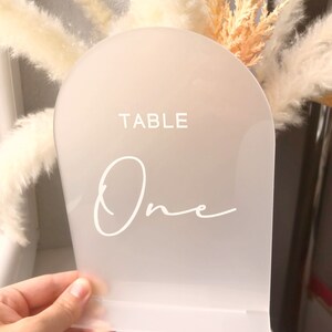 Acrylic Table Number, Arch Table Numbers, Arch Wedding Table Numbers ...