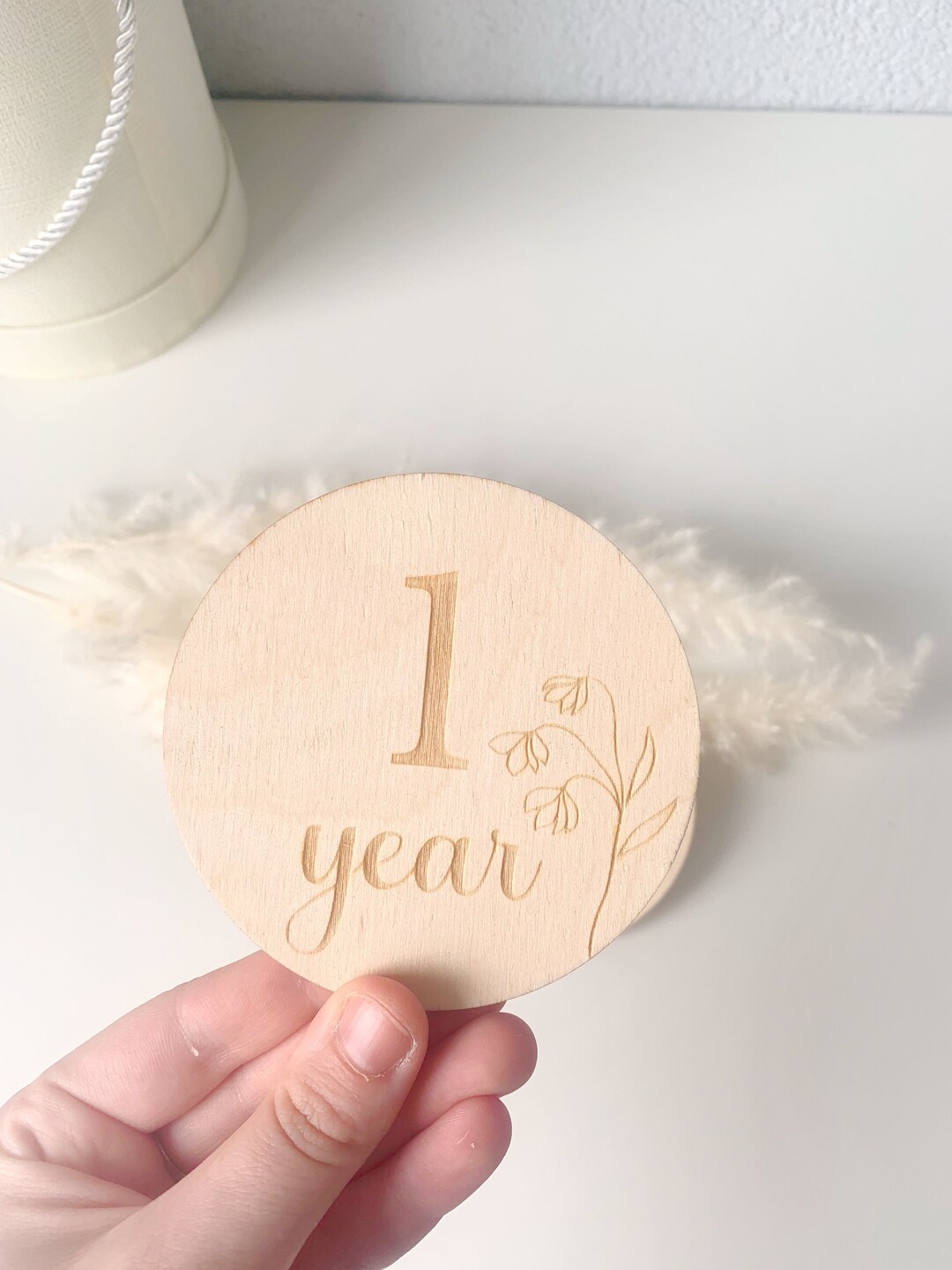 Baby Wooden Milestones, Circle Milestones, Wooden Boho Baby Milestones ...